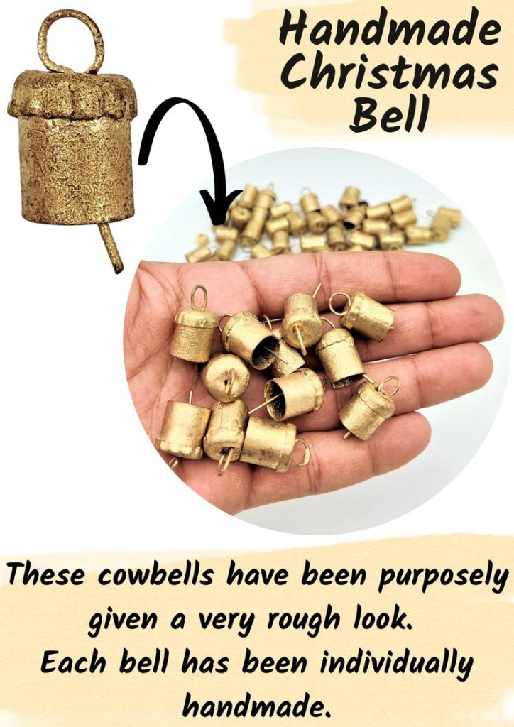 Mini Cow Bells - 50 Pieces Tiny Vintage Handmade Swiss Cow Bell